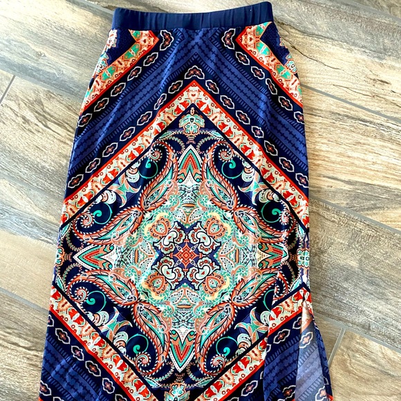 JM Collection | Skirts | Jm Collection Printed Maxi Skirt Xs | Poshmark